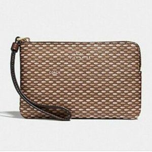 Coach | Bags | Coach Legacy Print Wristlet Neutral 35869 New | Poshmark